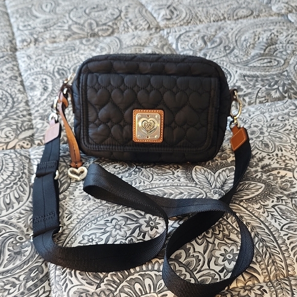 Brighton | Bags | Brighton Quilted Nylon And Leather Crossbody | Poshmark